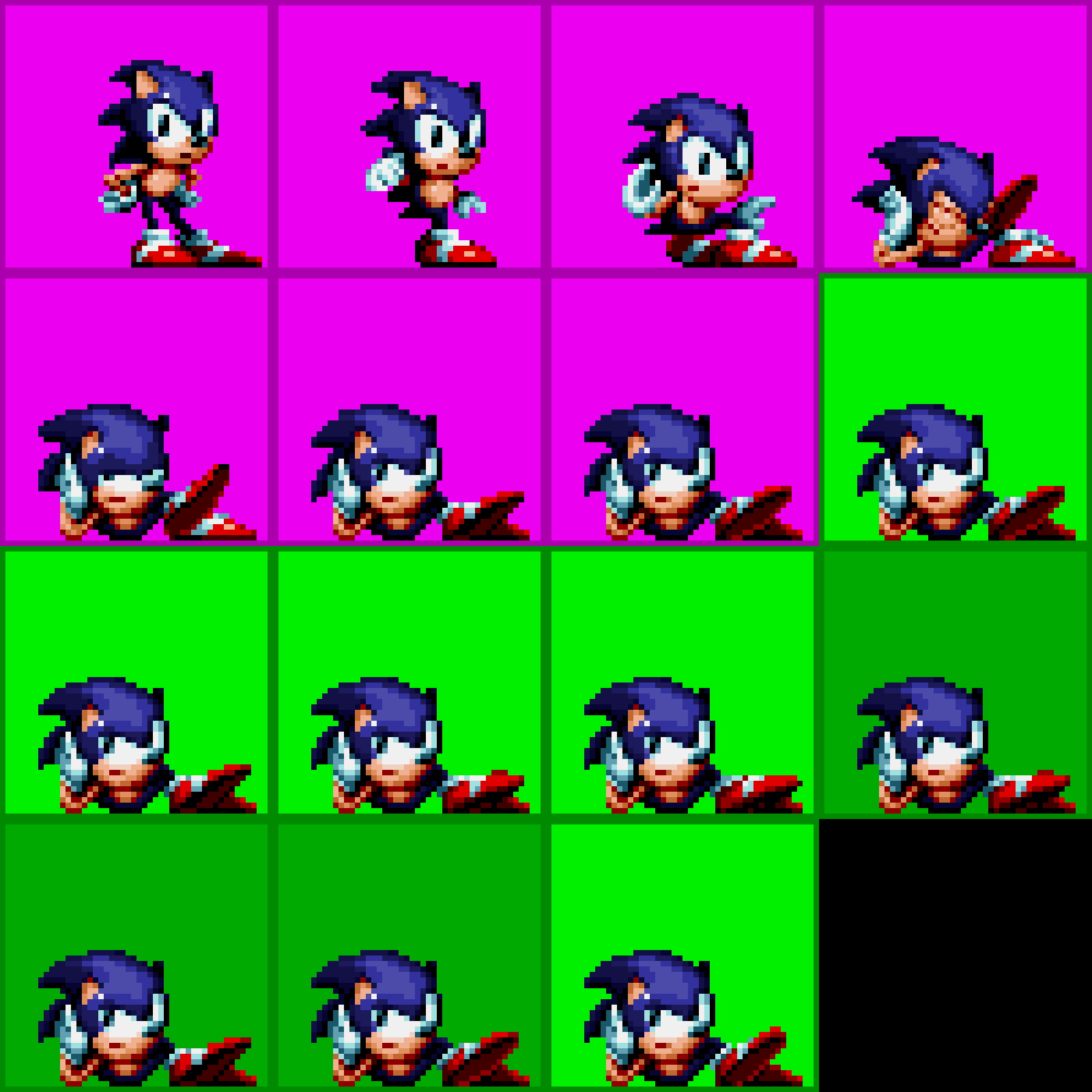 Sonic with better sprites Concept for Sonic Mania | SM Concepts