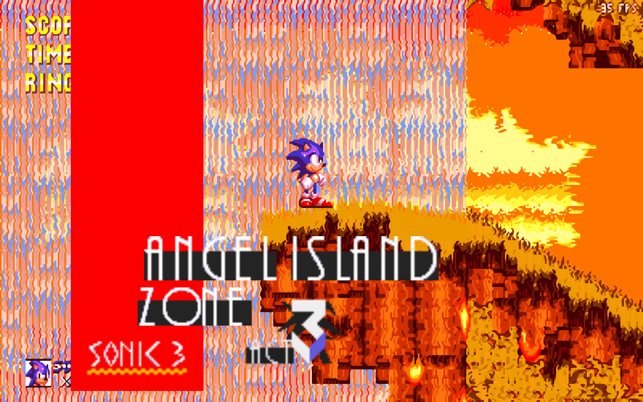 Angel island zone act 3 concept Concept for Sonic 3 A.I.R. | S3AIR Concepts