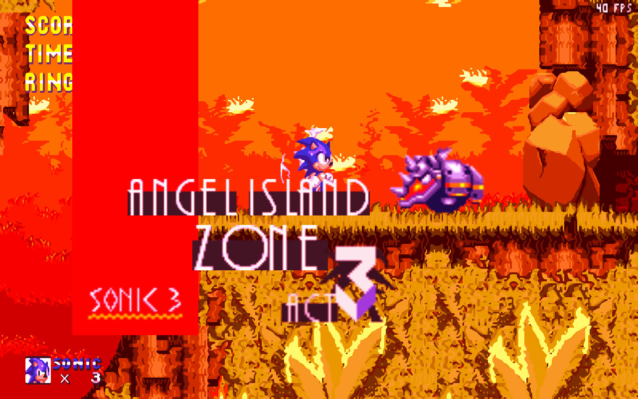 Angel island zone act 3 concept Concept for Sonic 3 A.I.R. | S3AIR Concepts