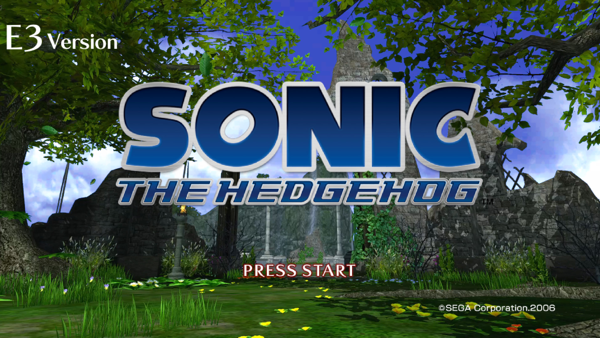 Accurate E3 Title Screen V2 (Concept) Concept for Sonic the Hedgehog (2006) | Sonic '06 Concepts