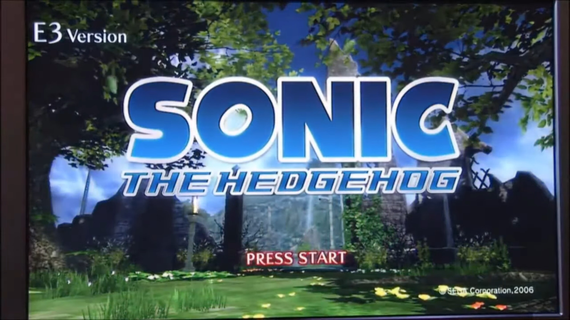 Accurate E3 Title Screen V2 (Concept) Concept for Sonic the Hedgehog (2006) | Sonic '06 Concepts