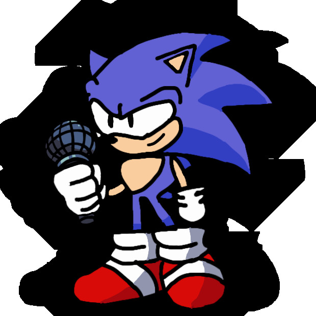 Classic Sonic in Sonic Rytmn Rush Style Concept for Friday Night Funkin ...