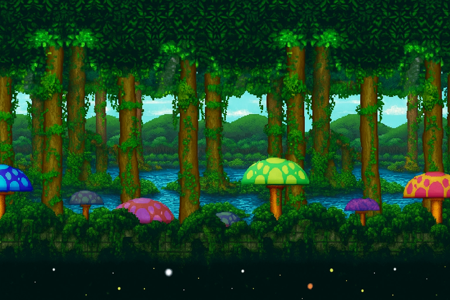 Mushroom valley BG Concept for Sonic 3 A.I.R. | S3AIR Concepts