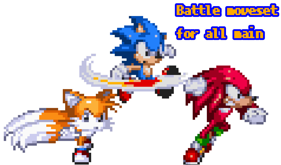 Battle moveset for all main Concept for Sonic 3 A.I.R. | S3AIR Concepts