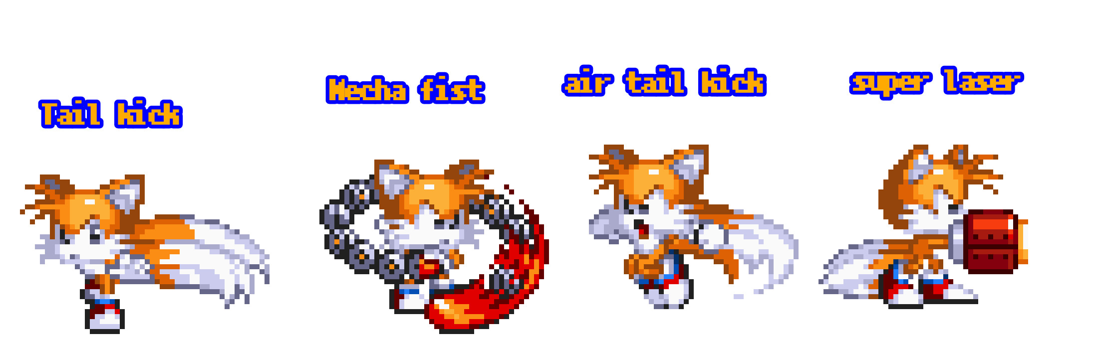 Battle moveset for all main Concept for Sonic 3 A.I.R. | S3AIR Concepts