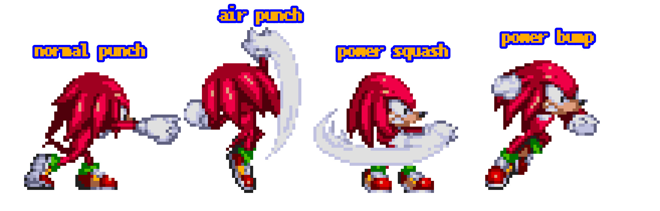Battle moveset for all main Concept for Sonic 3 A.I.R. | S3AIR Concepts