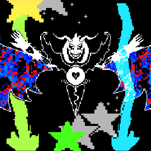 Asriel Dremurr but if he was locked in Concept for UNDERTALE ...