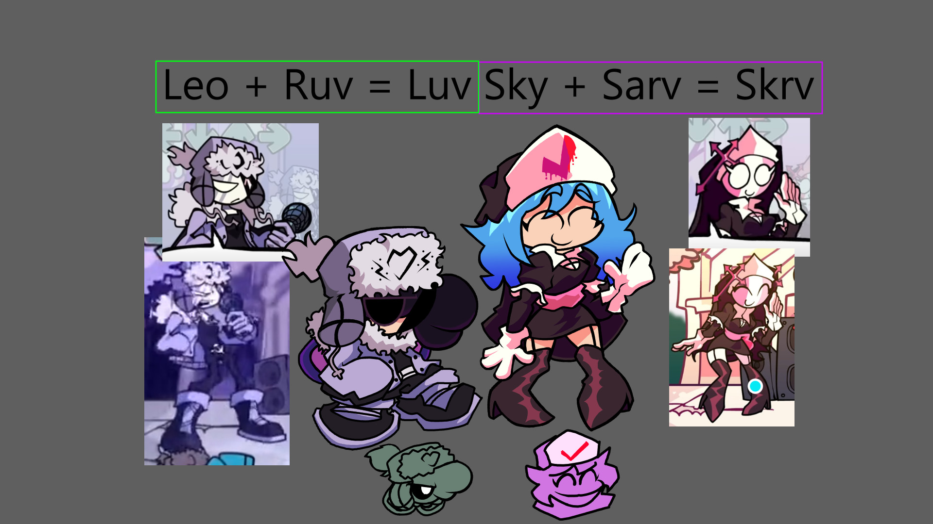 LJR (my OC)and Sky Reborn be place as Ruv and Srav Concept for Friday ...