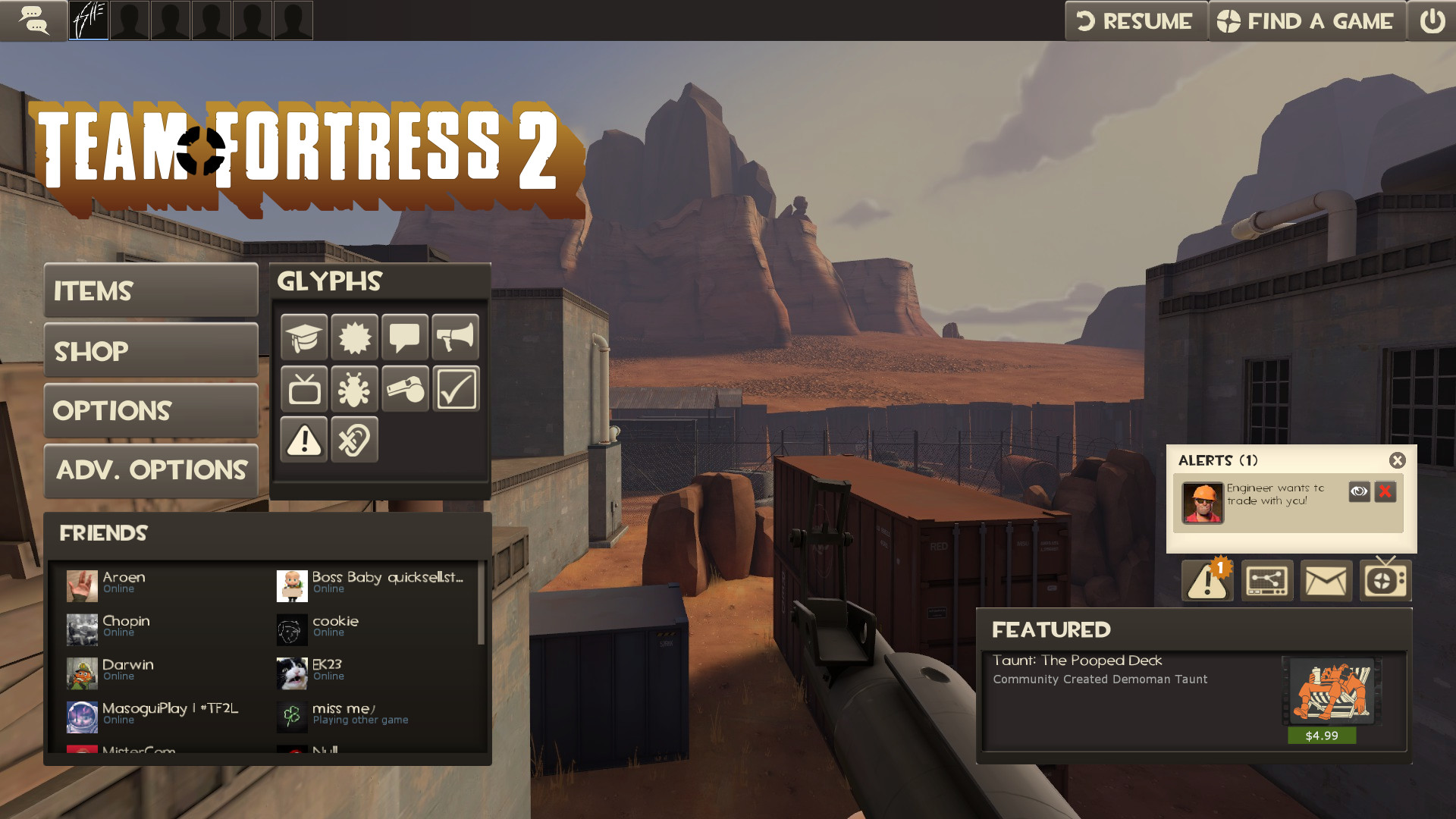 Redesigned Main Menu Concept for Team Fortress 2 | TF2 Concepts