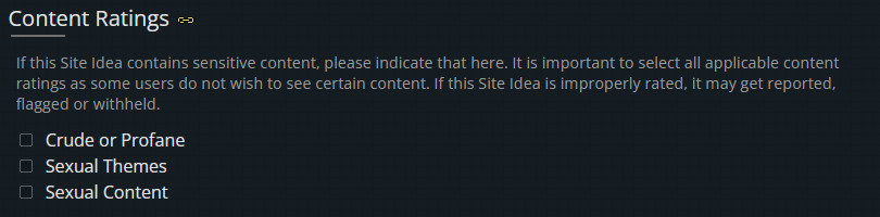 Content Visibility Ratings Shortcut Site Idea