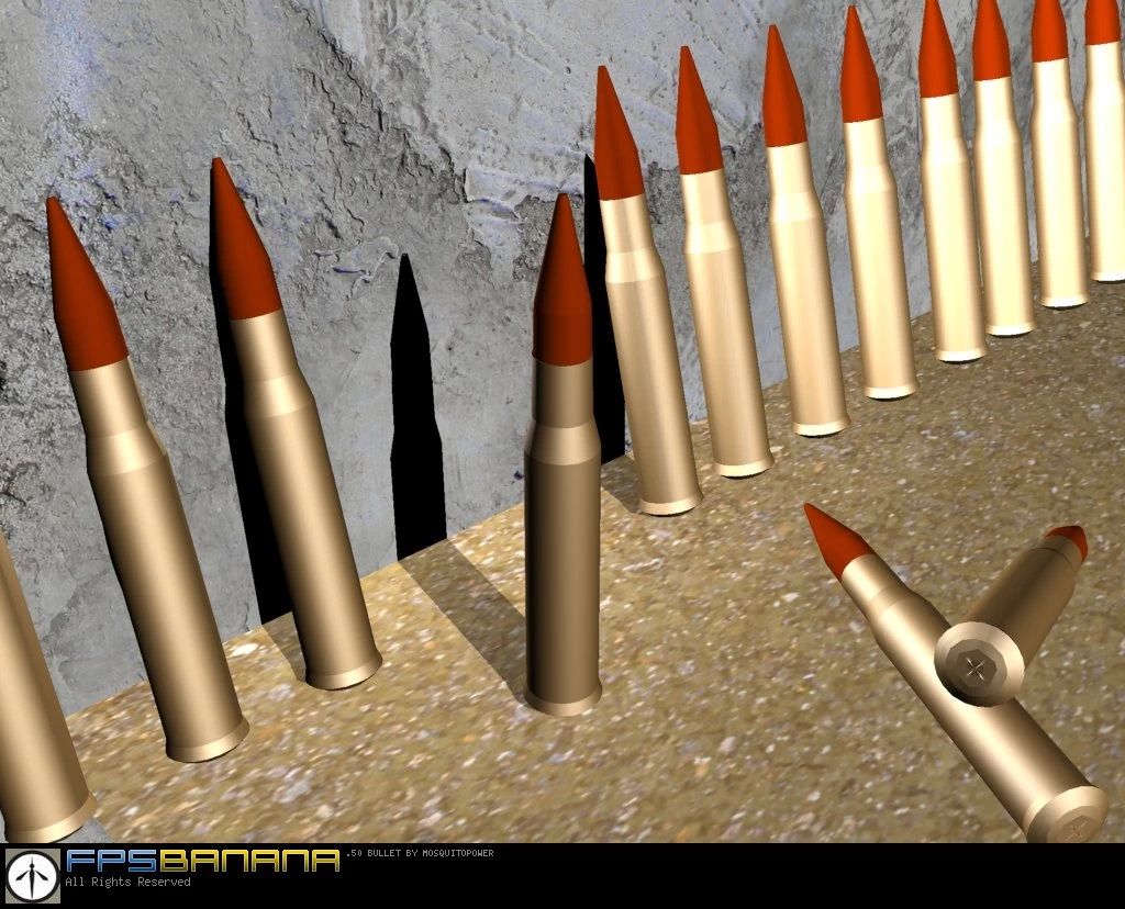 3d 50 Cal Bullet 50 Caliber BMG Bullet By 2ROBOTGUY Thingiverse