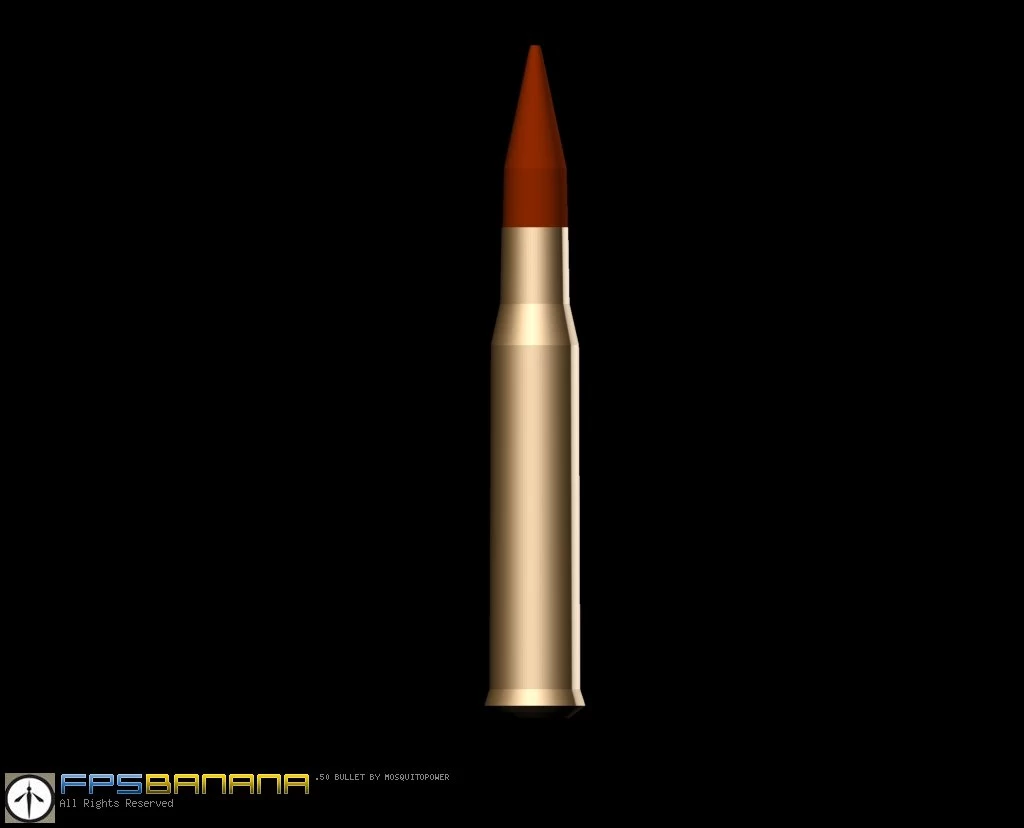 3d 50 Cal Bullet 50 Caliber BMG Bullet By 2ROBOTGUY Thingiverse
