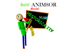 Baldi's Basics Model Pack (Anim8or) 3D Model