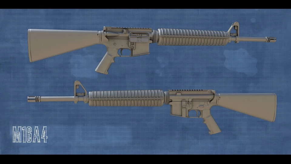 M16a4 Tegning M16A4 By BIMSEL18 On DeviantArt