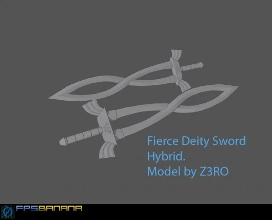 Fierce Deity Sword Hybrid. 3D Model