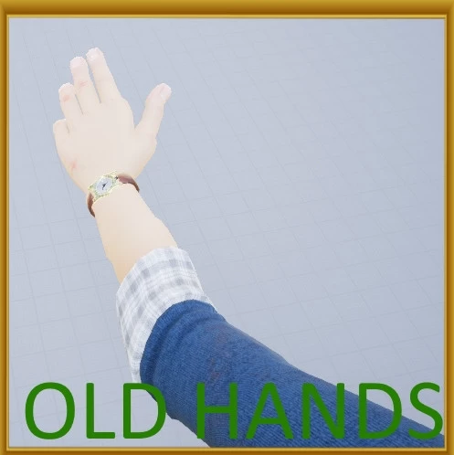 Old Player Hands (Hello Neighbor Modkit) 3D Model