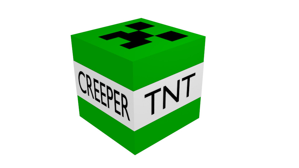 Minecraft Basic Creeper Model (V2) 3D Model
