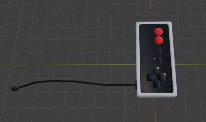 NES Controller (FBX-OBJ) 3D Model