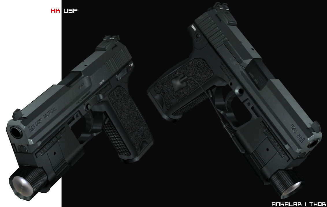 USP.45 with Match weight [3D Models]