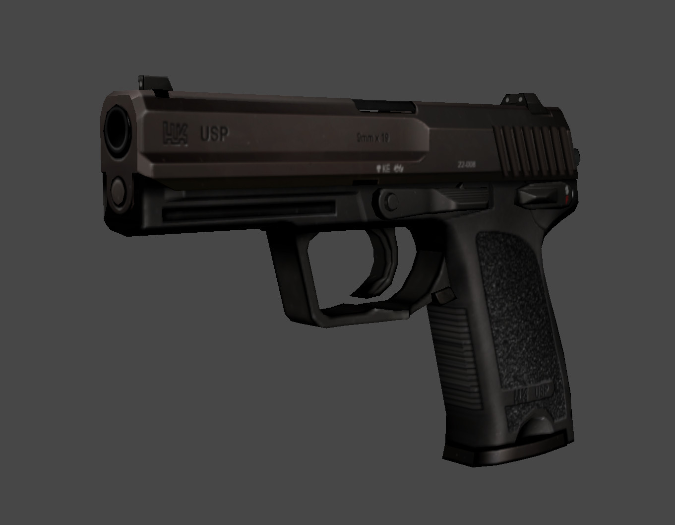 USP 9mm (Low Poly) [3D Models]