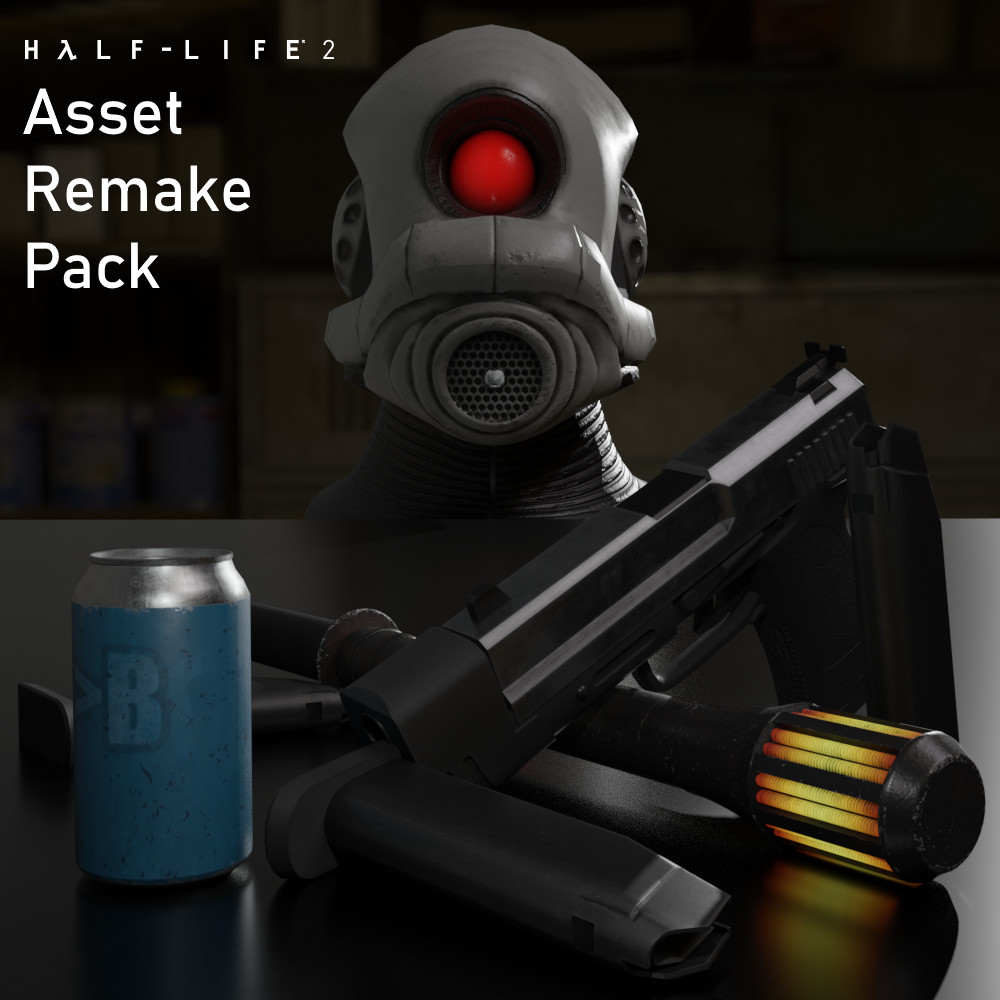 Half-Life 2 Asset Remake Pack 3D Model