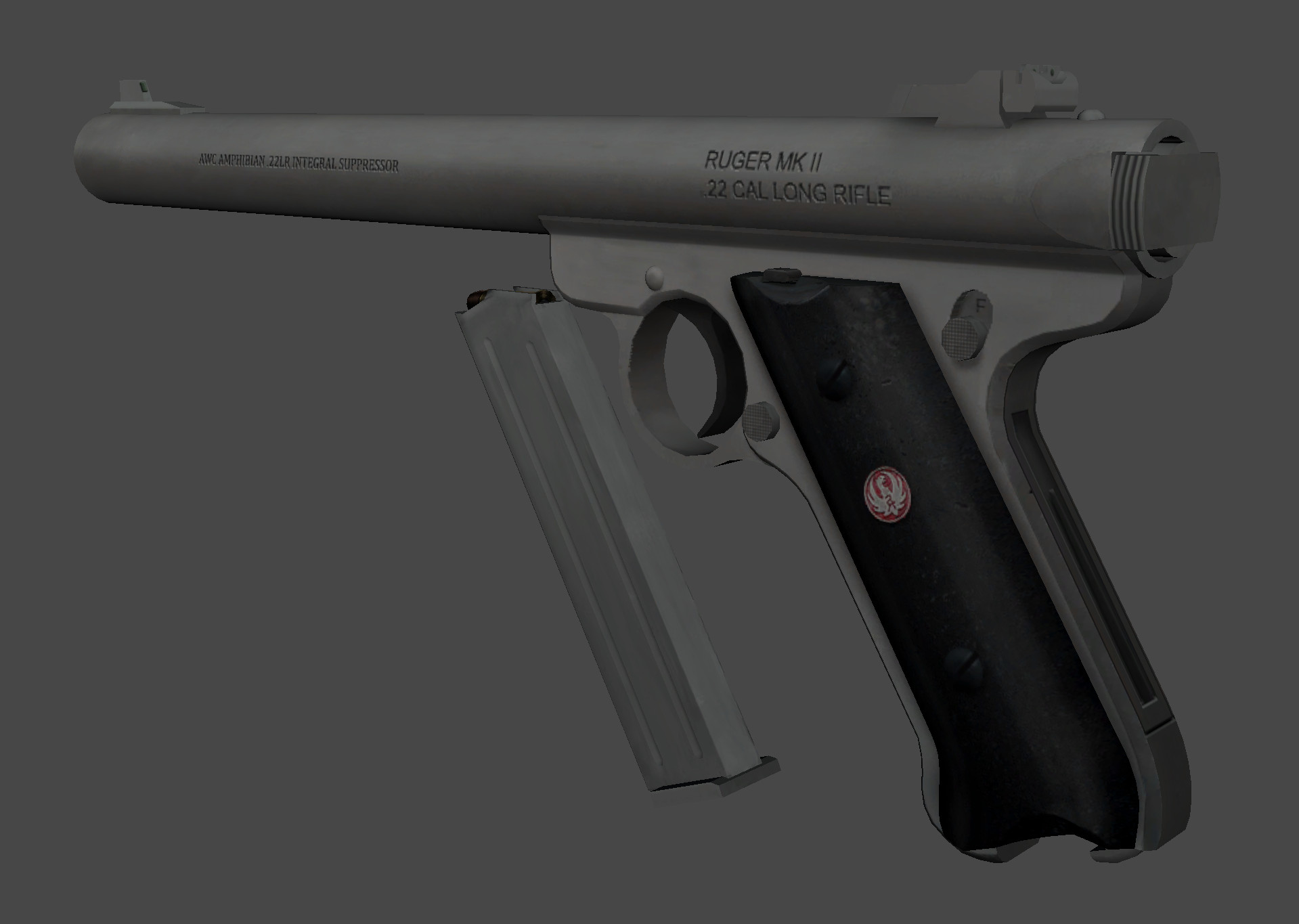 Ruger MkII AWC 3D Model