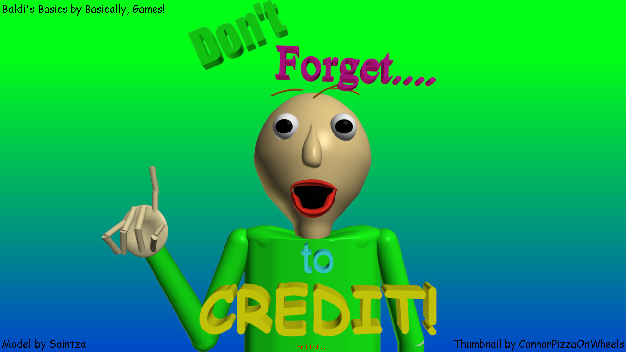 Baldi's 3D Anim8or Model V6.33 [3D Models]