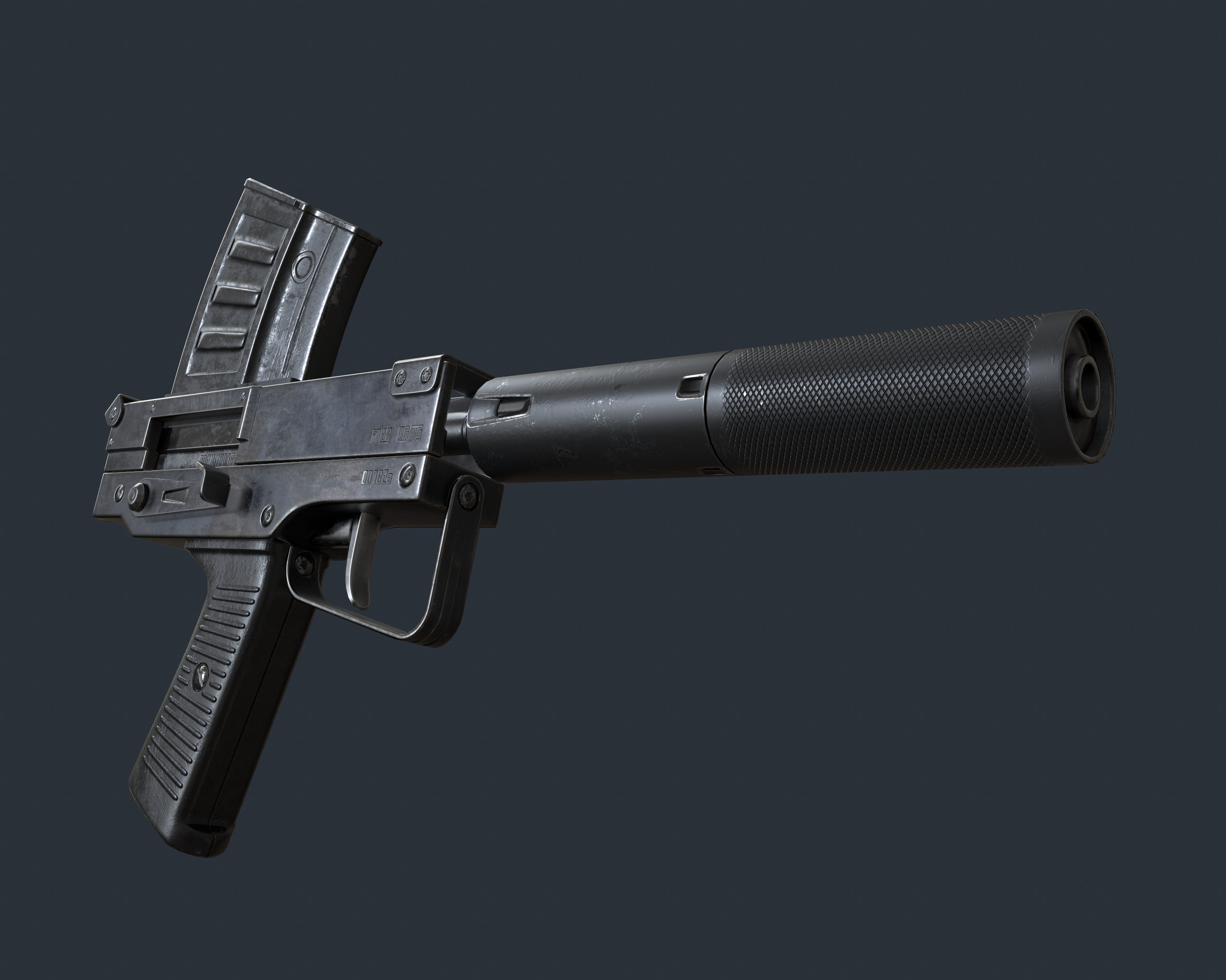 Silent Nail Gun 3D Model