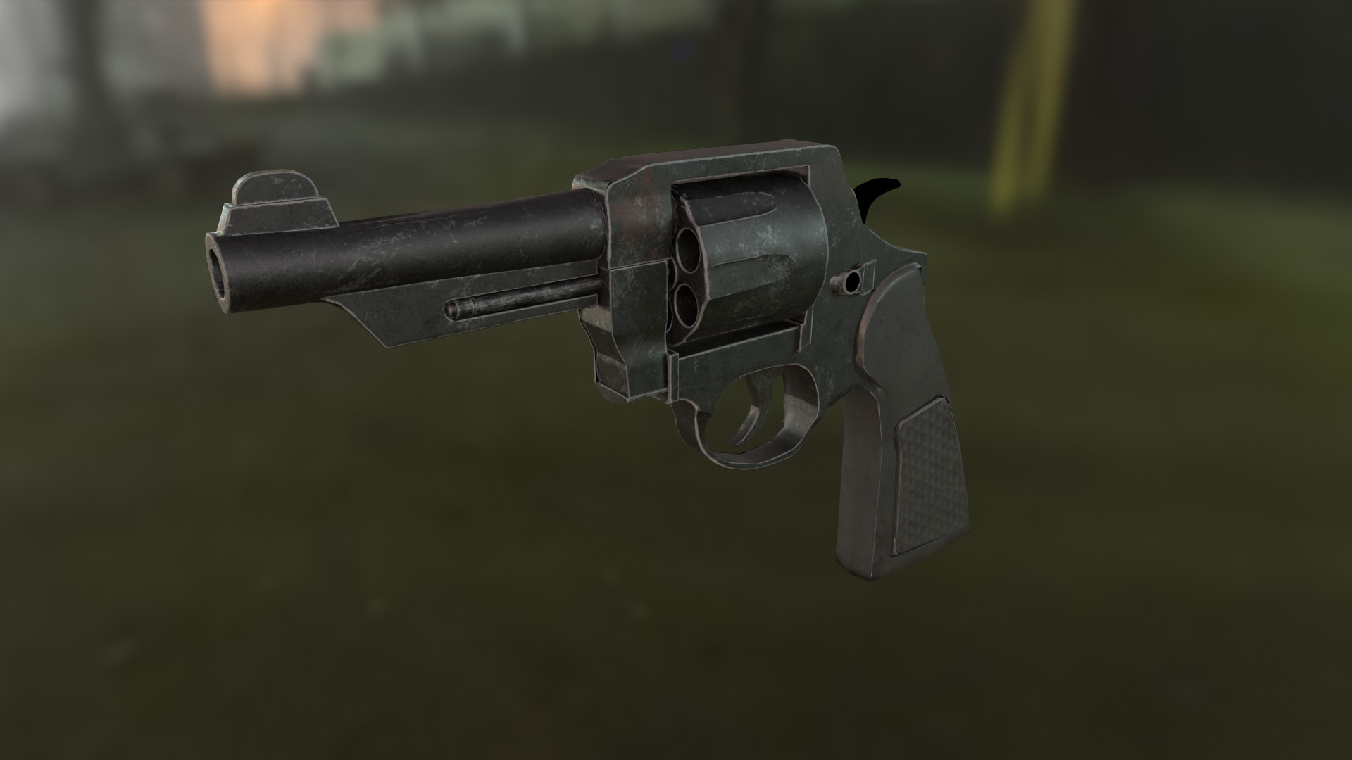 Simple revolver 3D Model