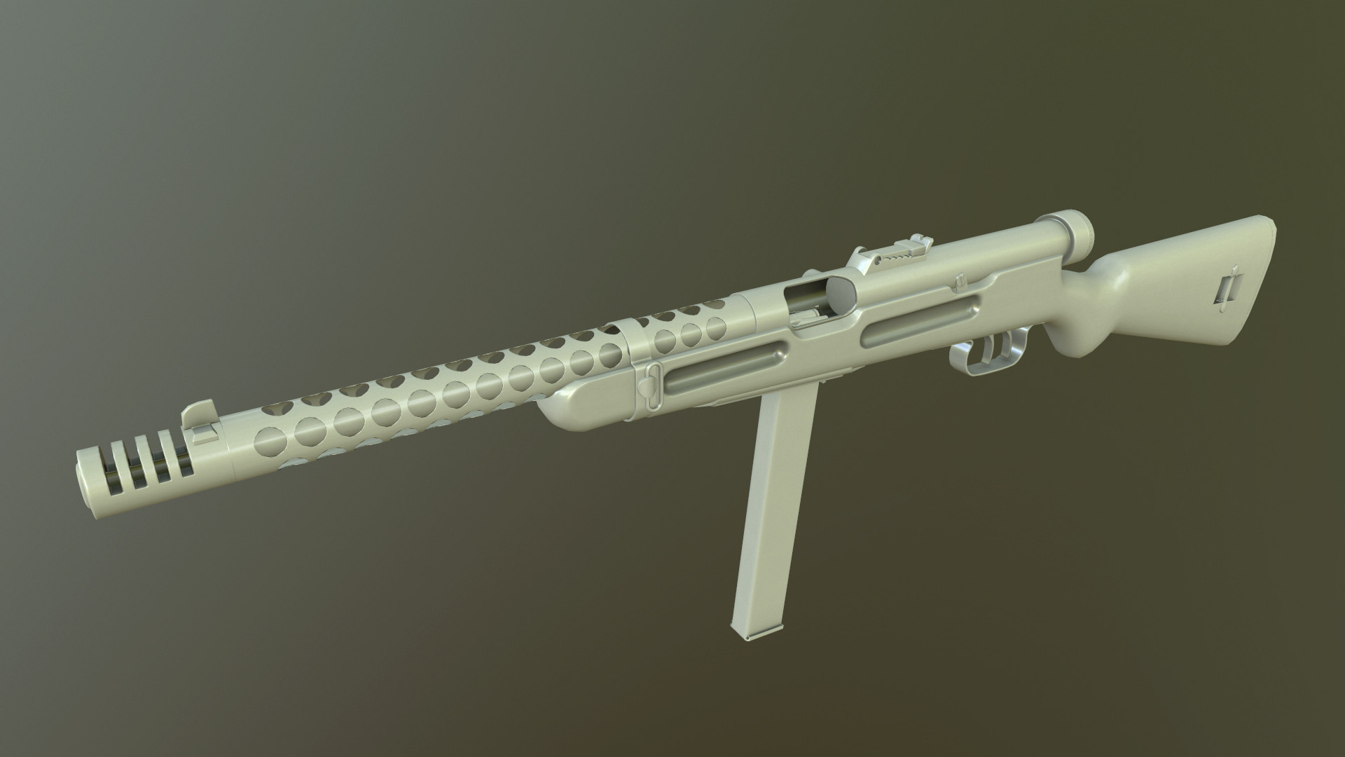 Beretta M1938 3D Model