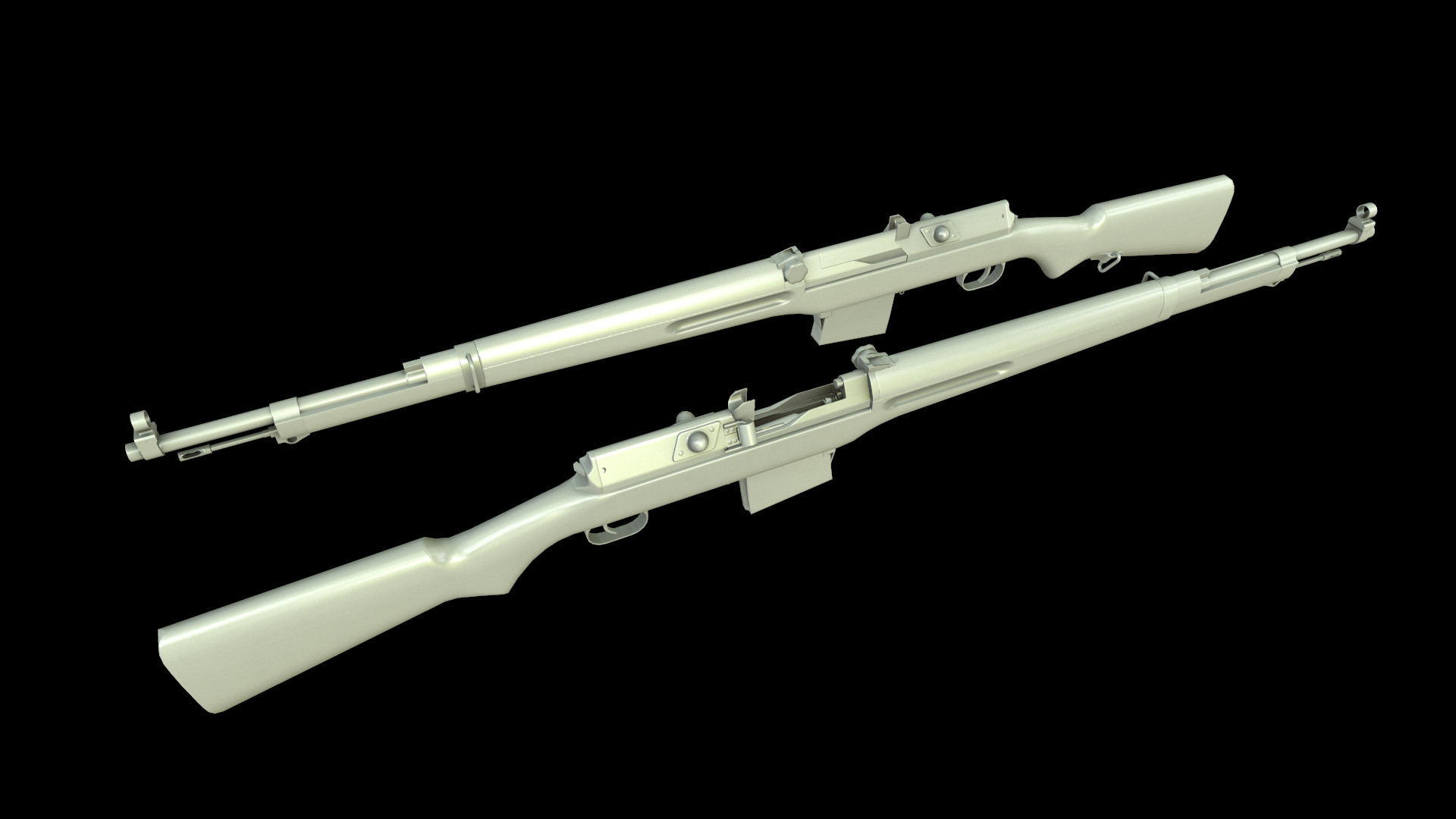AGM-42 Semi-auto rifle 3D Model