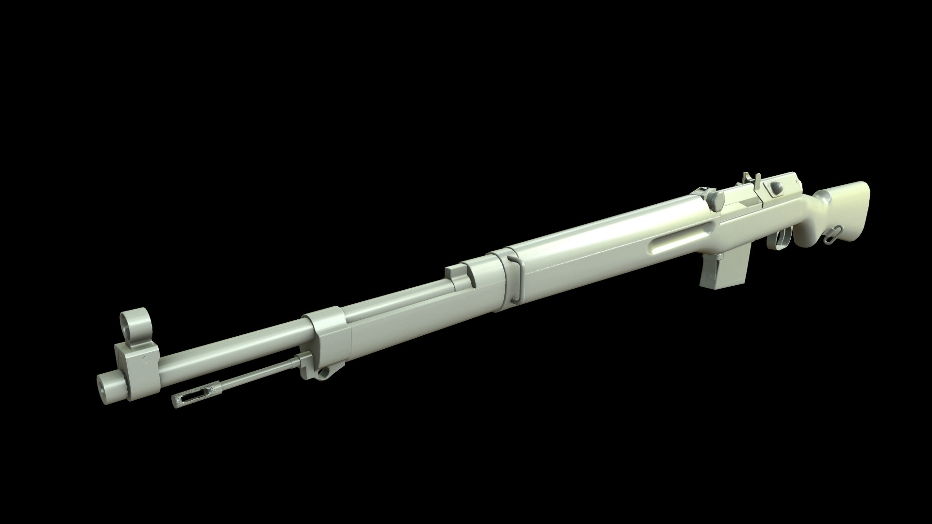 AGM-42 Semi-auto rifle 3D Model