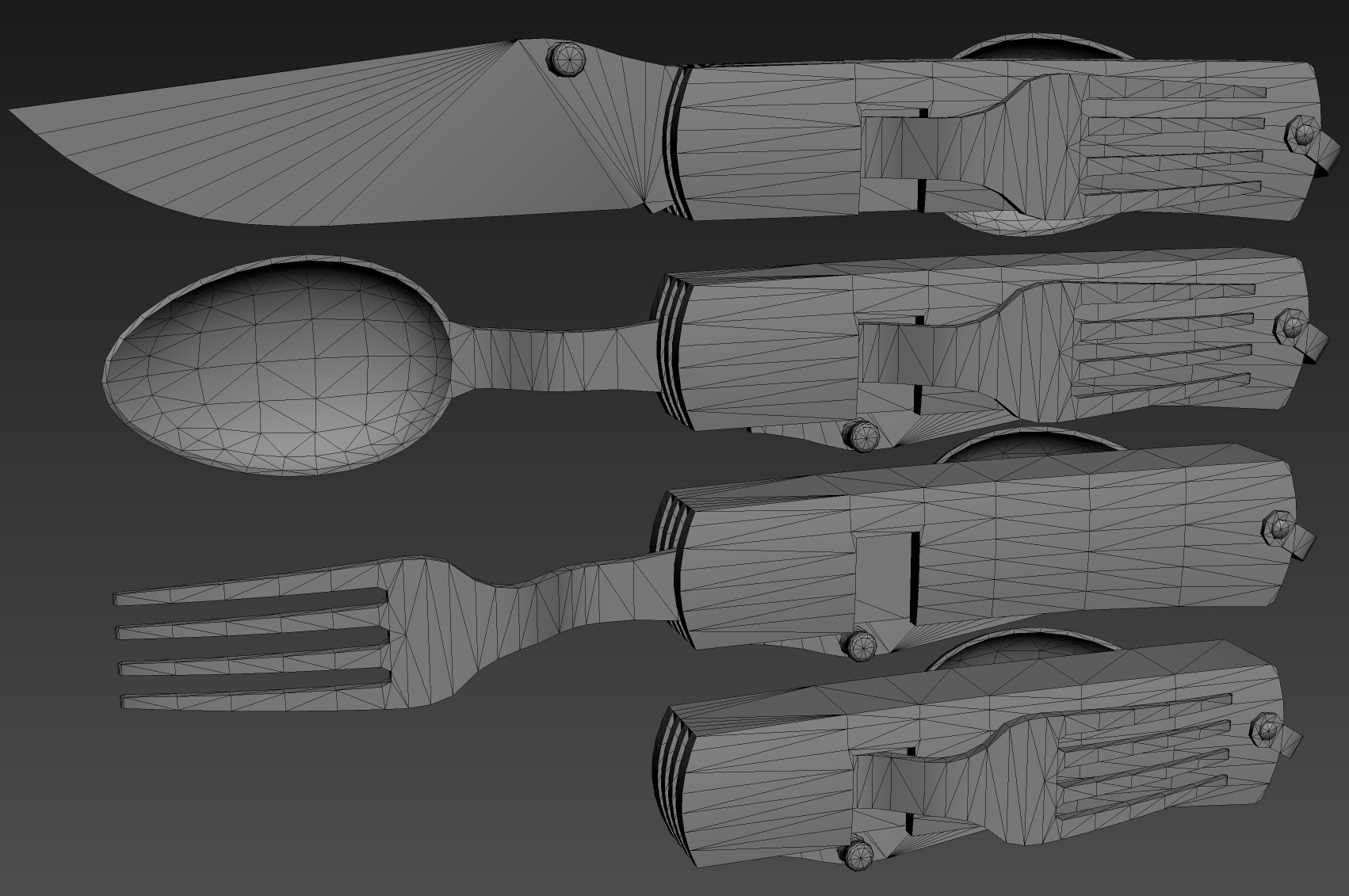 Pocket Knife 3D Model