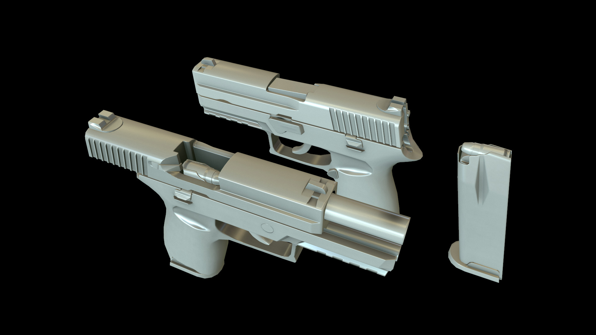 Sig P250 3D Model