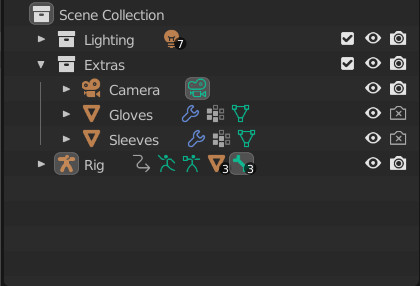Simple Customizable Minecraft Steve FPS Rig 3D Model