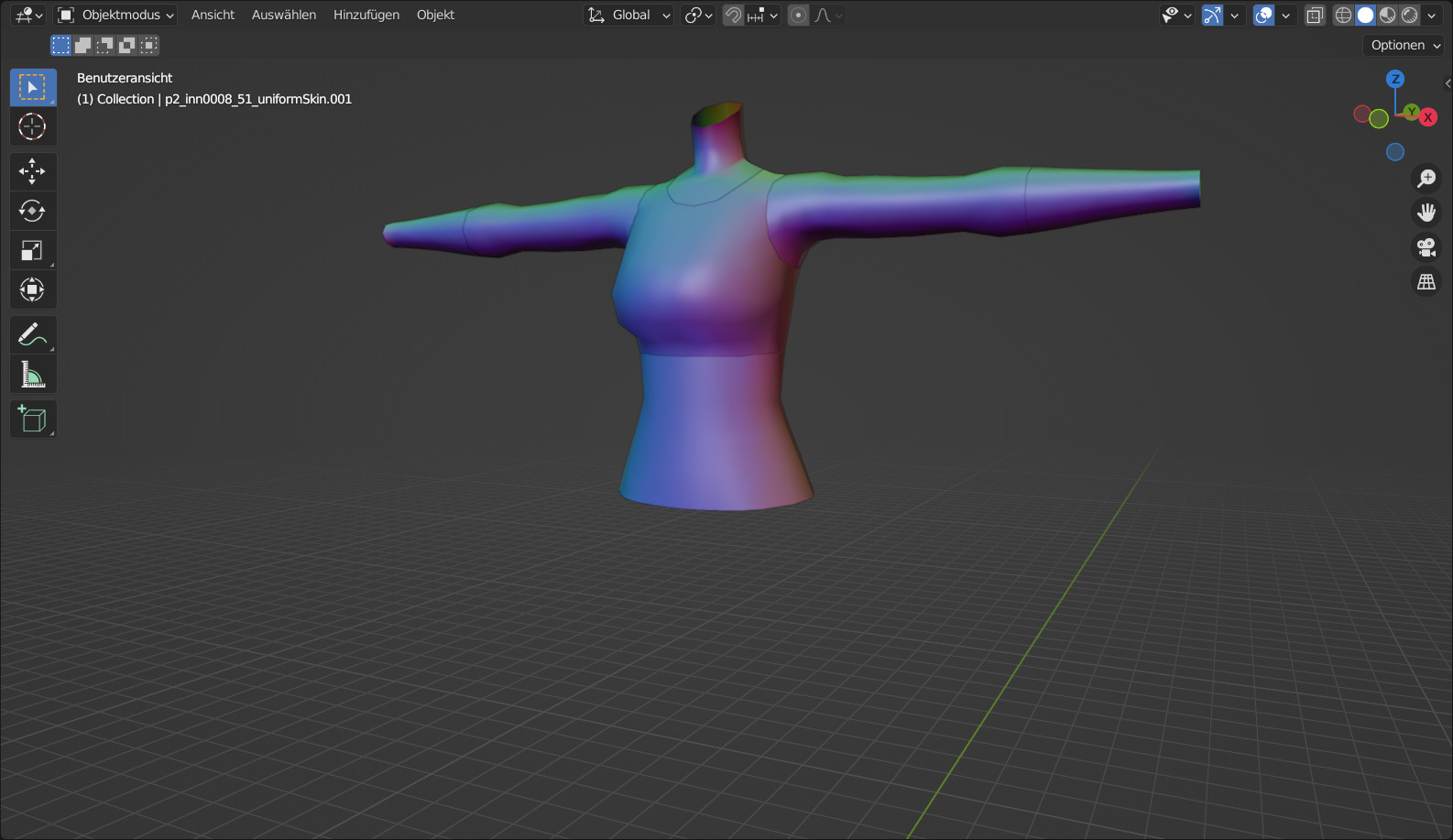 Busty female model for pokemon sword/shield 3D Model