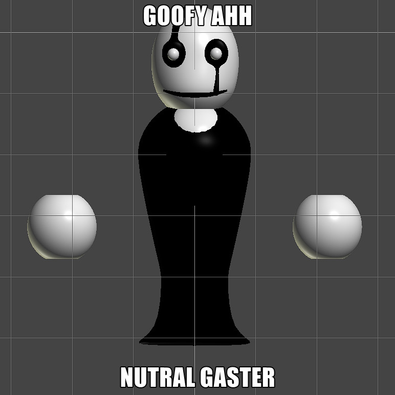 Undertale Gaster Anim8or Model 3D Model