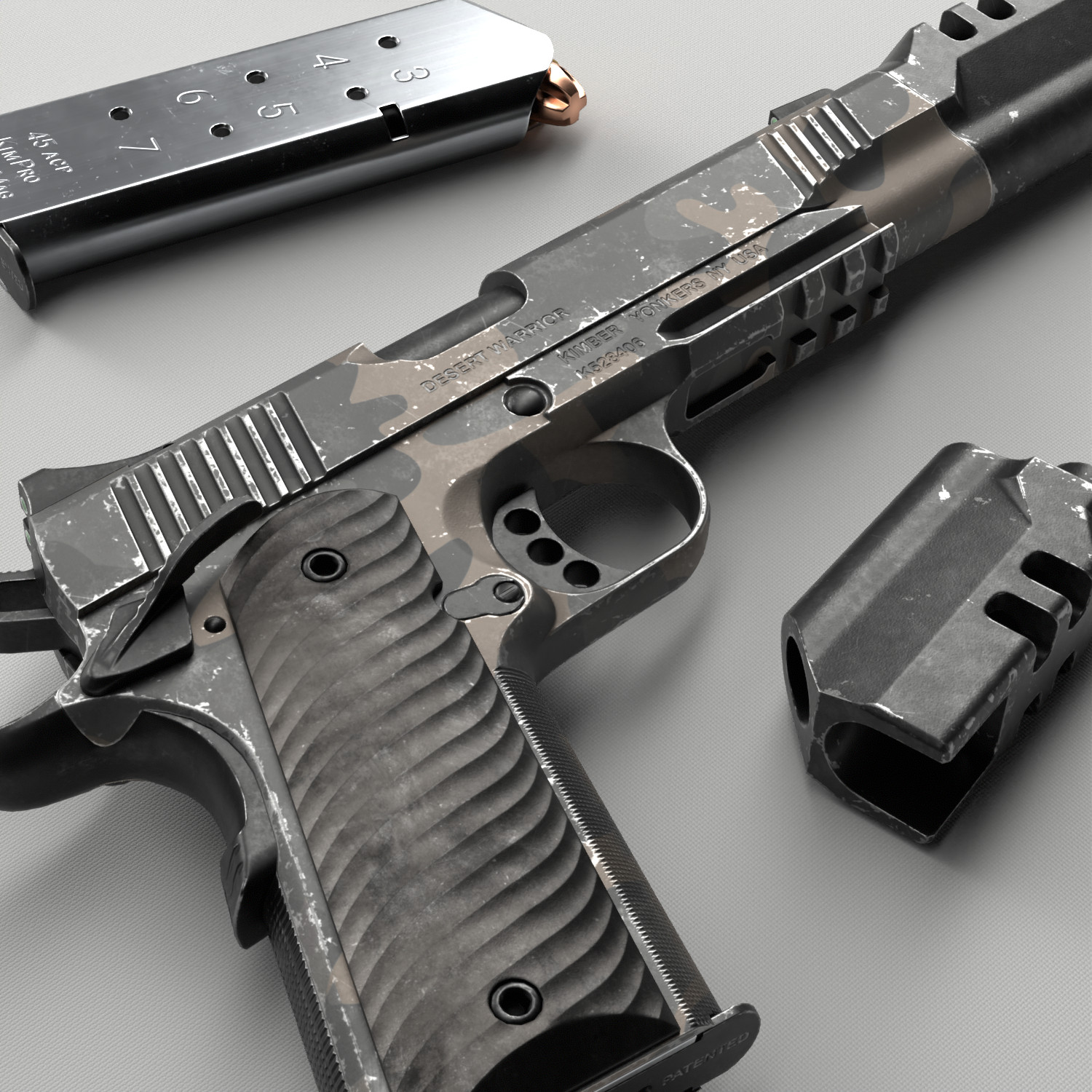Kimber Desert Warrior 3D Model