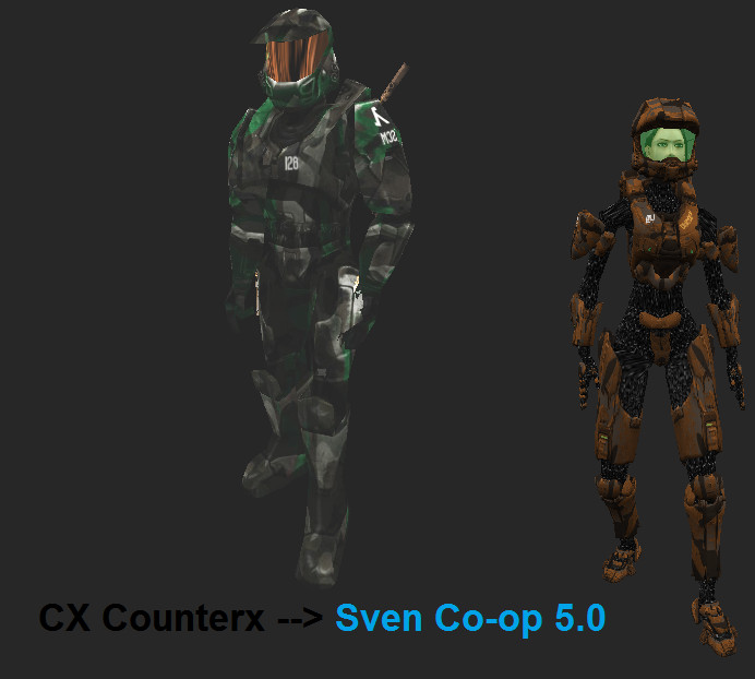 [SENSITIVE CONTENT] Sven Coop PacK Master Chief 3D Model