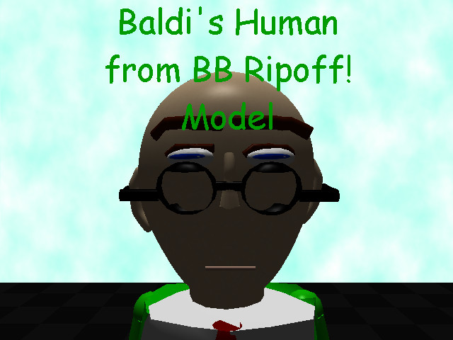 Baldi Human From BB Ripoff Model 3D Model