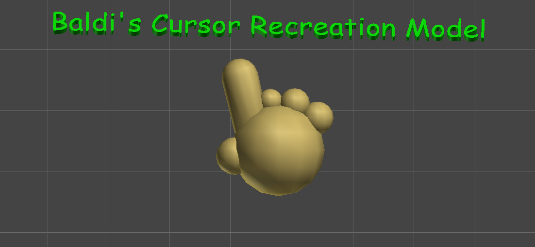 Baldi's Basics: Cursor Recreation Model 3D Model