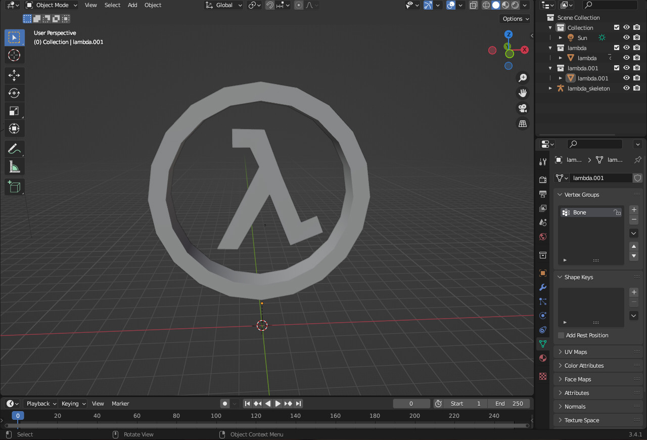 Lambda Icon [3D Models]