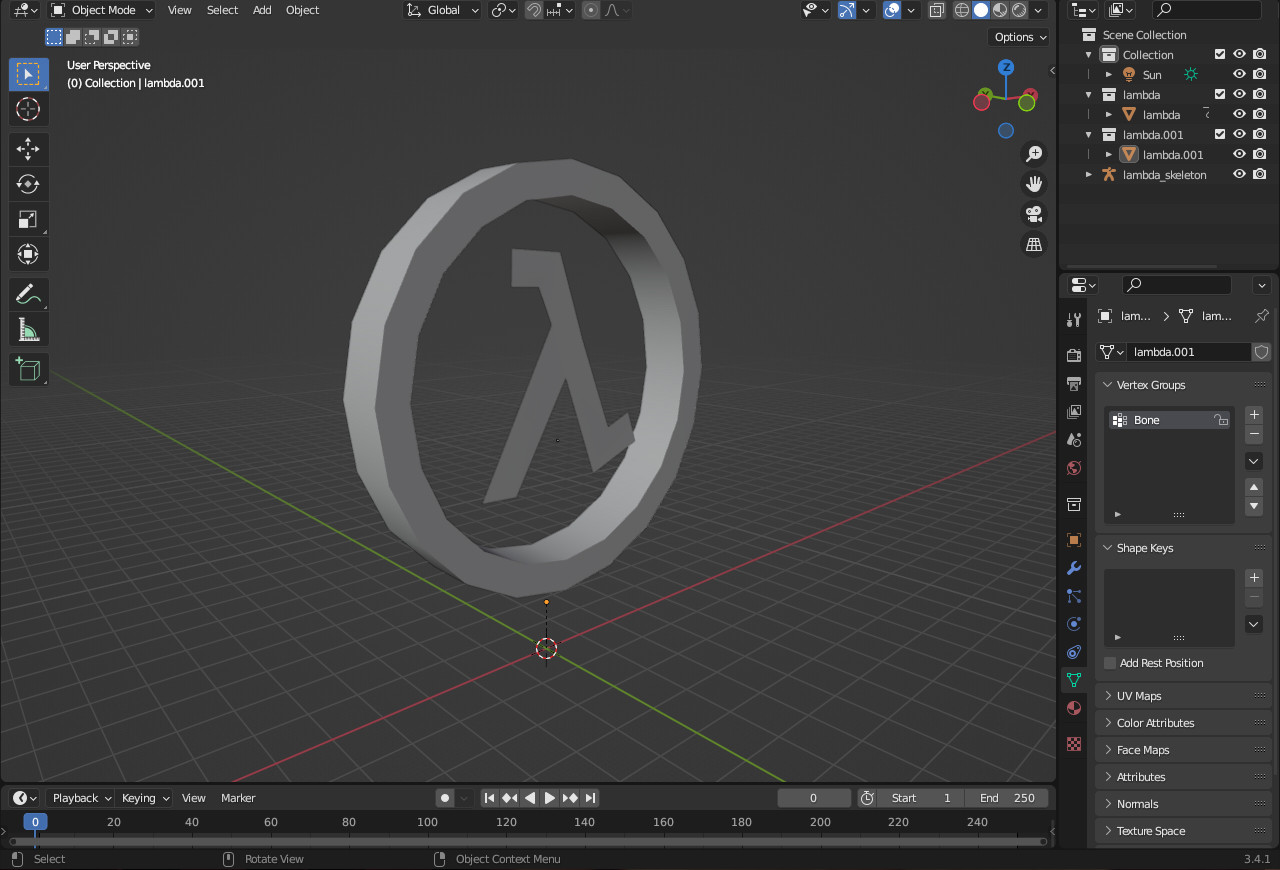 Lambda Icon [3D Models]