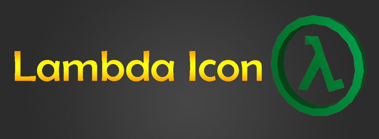 Lambda Icon [3D Models]