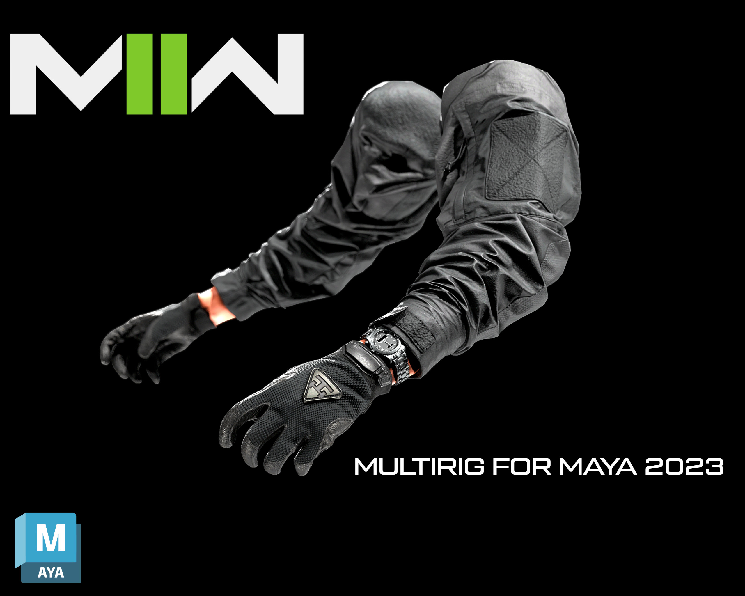 MWII FPS MultiRig for Maya 3D Model