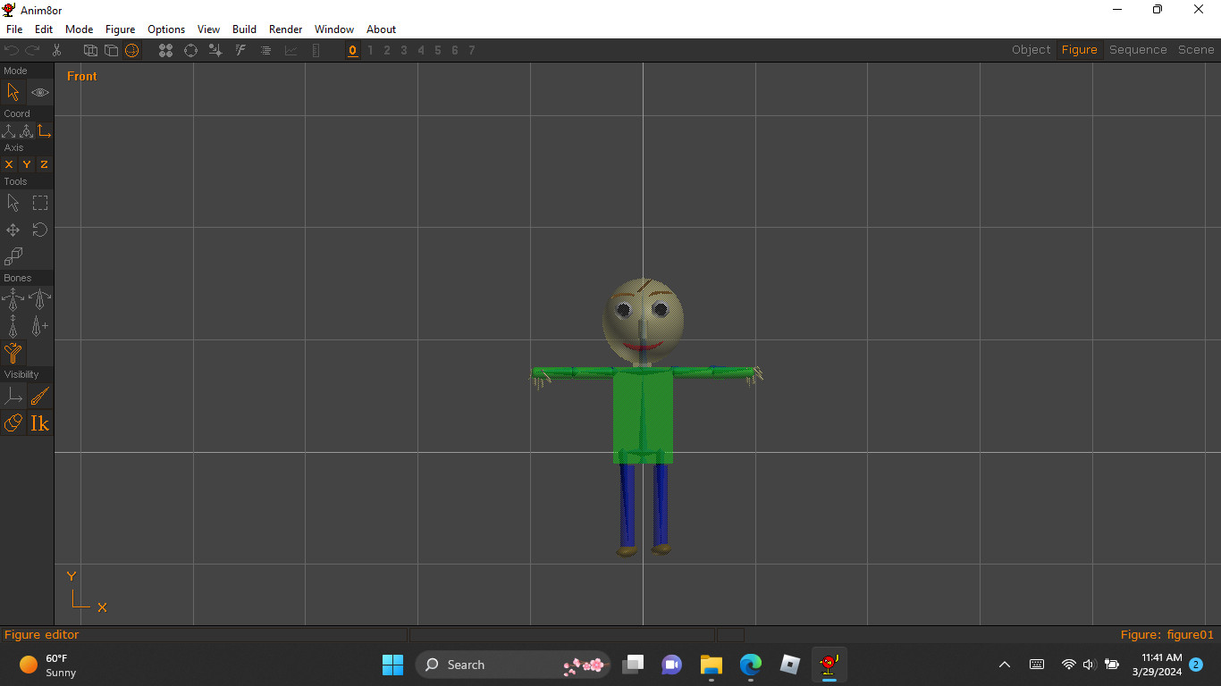 old baldi model 3D Model