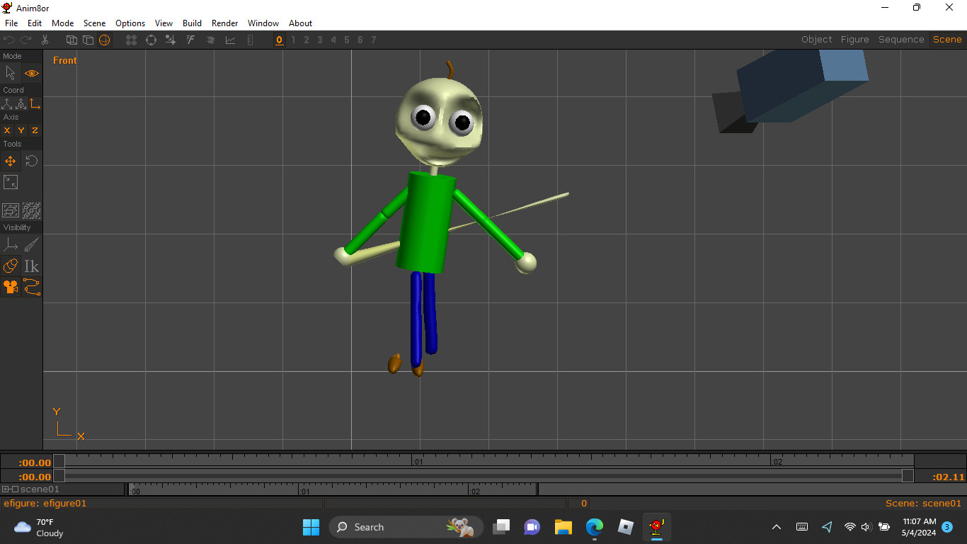 old baldi fan model 3D Model