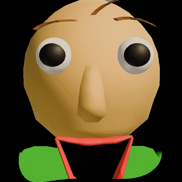 Baldi Blender Model (Terrible) 3D Model