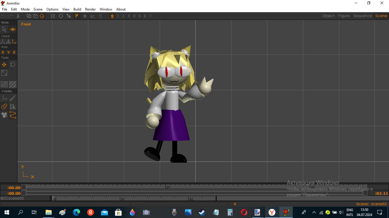 Neco Arc (anim8or model) 3D Model
