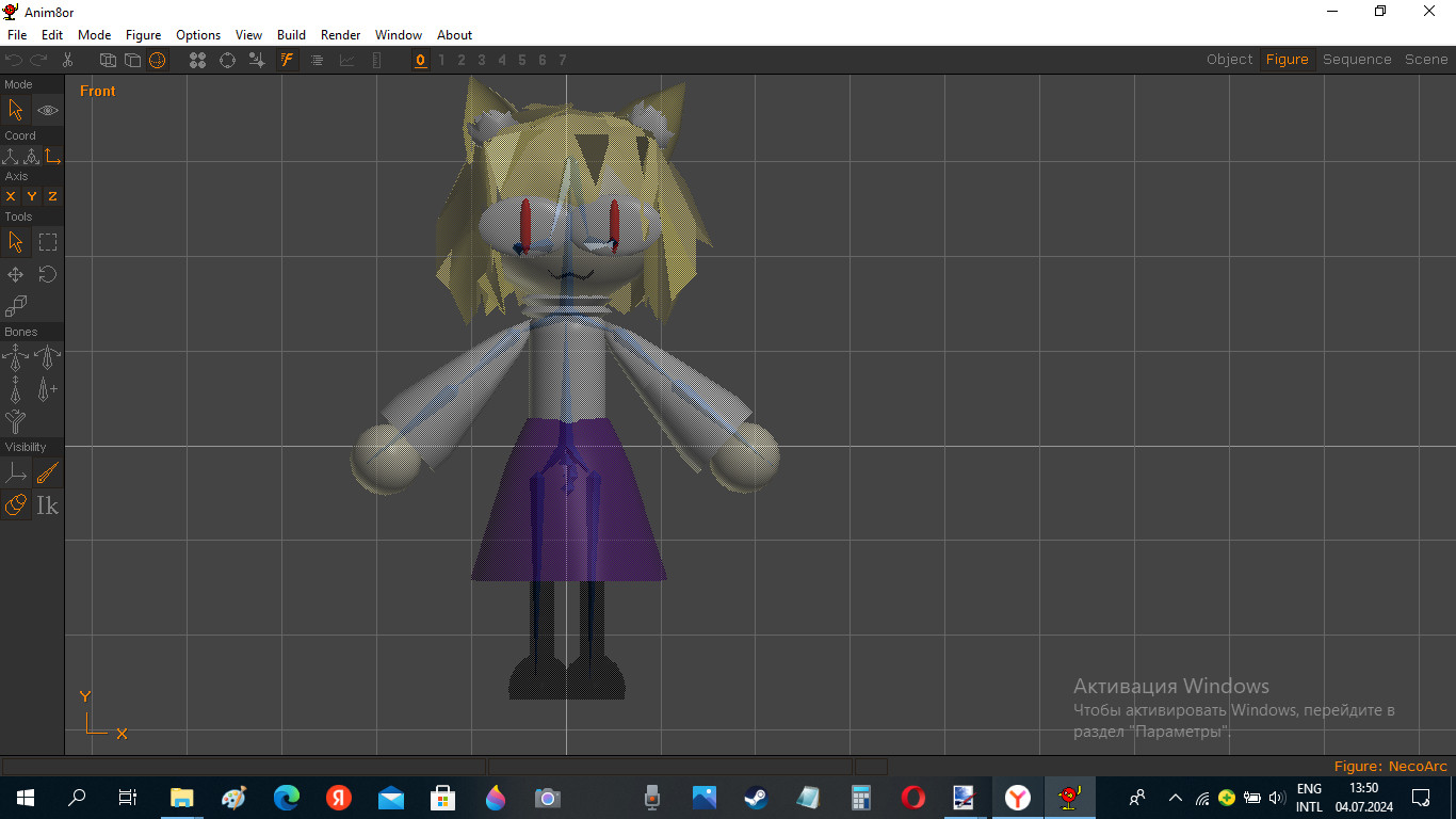 Neco Arc (anim8or model) 3D Model